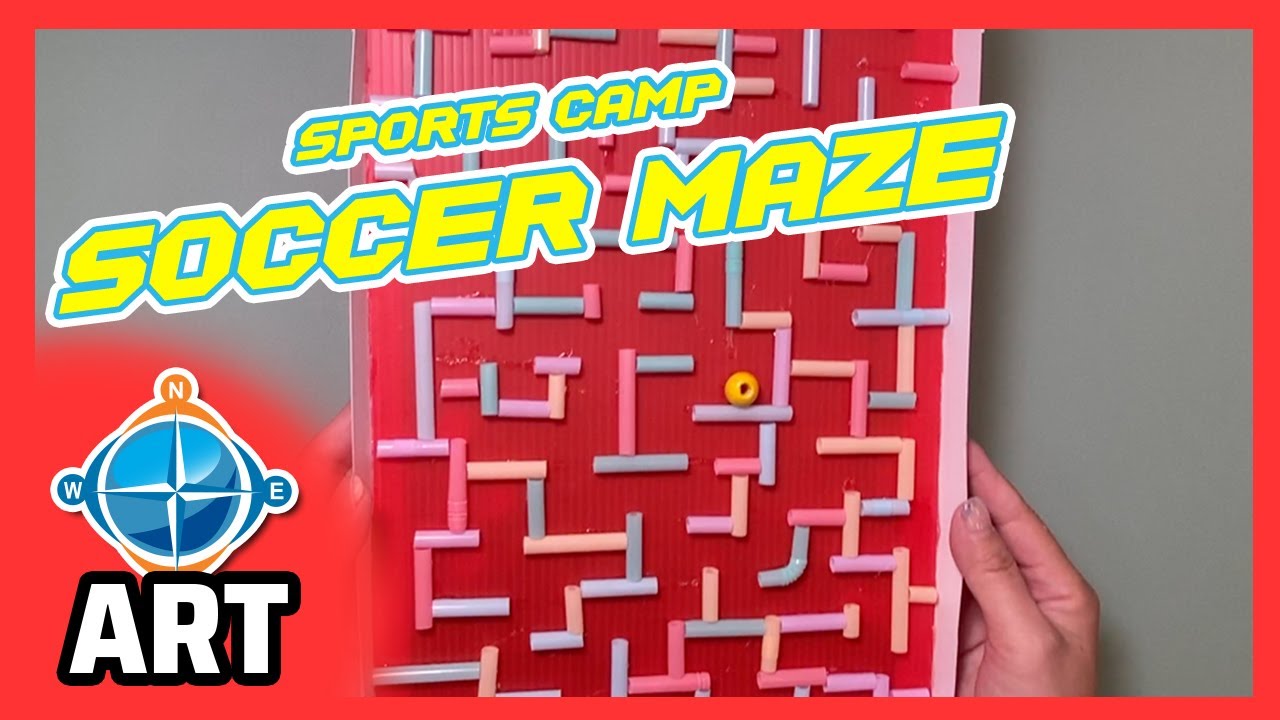 Soccer Maze | Fun How To Video! | NWE Kids Art - YouTube