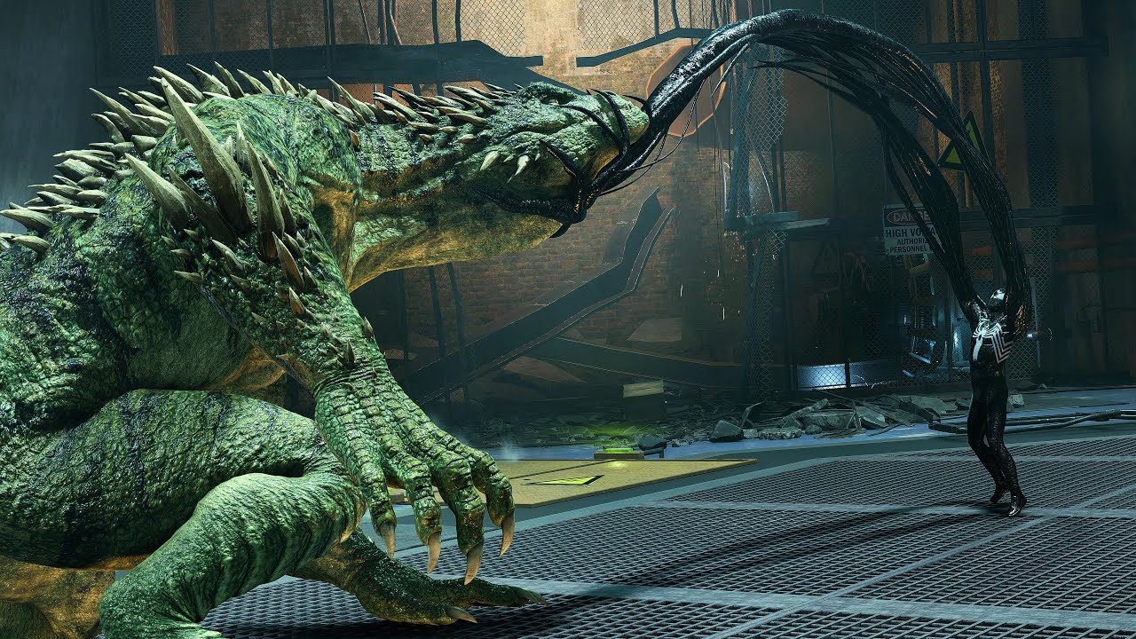 Spider-Man 2 | Lizard Boss Fight (Symbiote Suit) 4k60HDR - YouTube