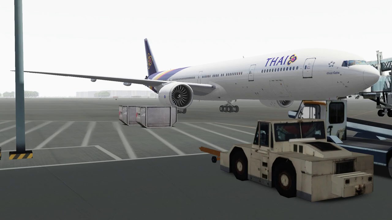[P3D V5] PMDG 777-300ER | Thai Airways 675 | Departure from Beijing ...