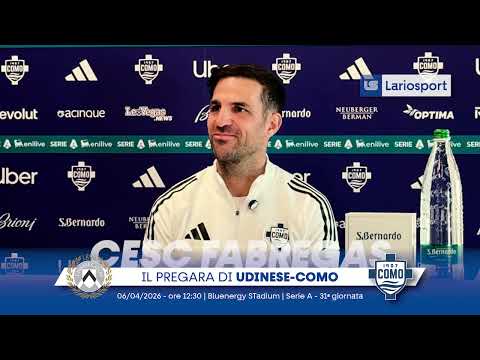 𝐔𝐃𝐈𝐍𝐄𝐒𝐄-𝐂𝐎𝐌𝐎 | Conferenza stampa di Cesc Fabregas