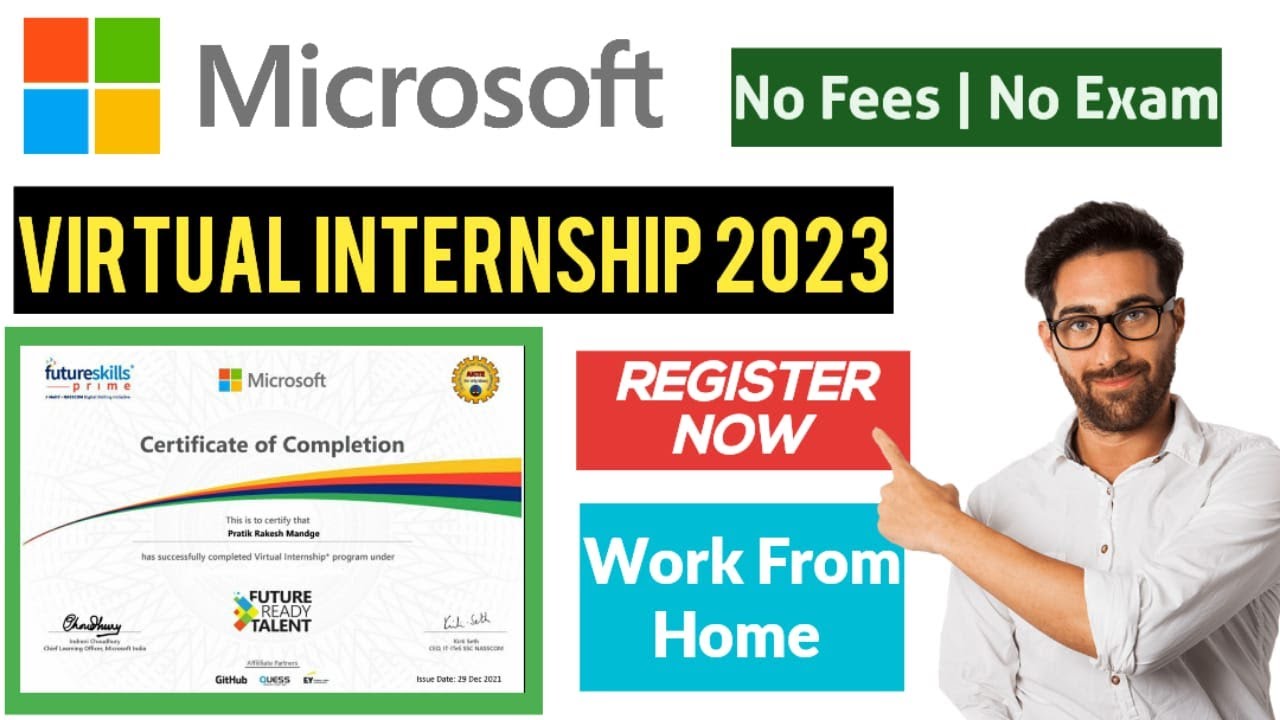 Microsoft Online Internship with Certificate | Internship 2023 ...