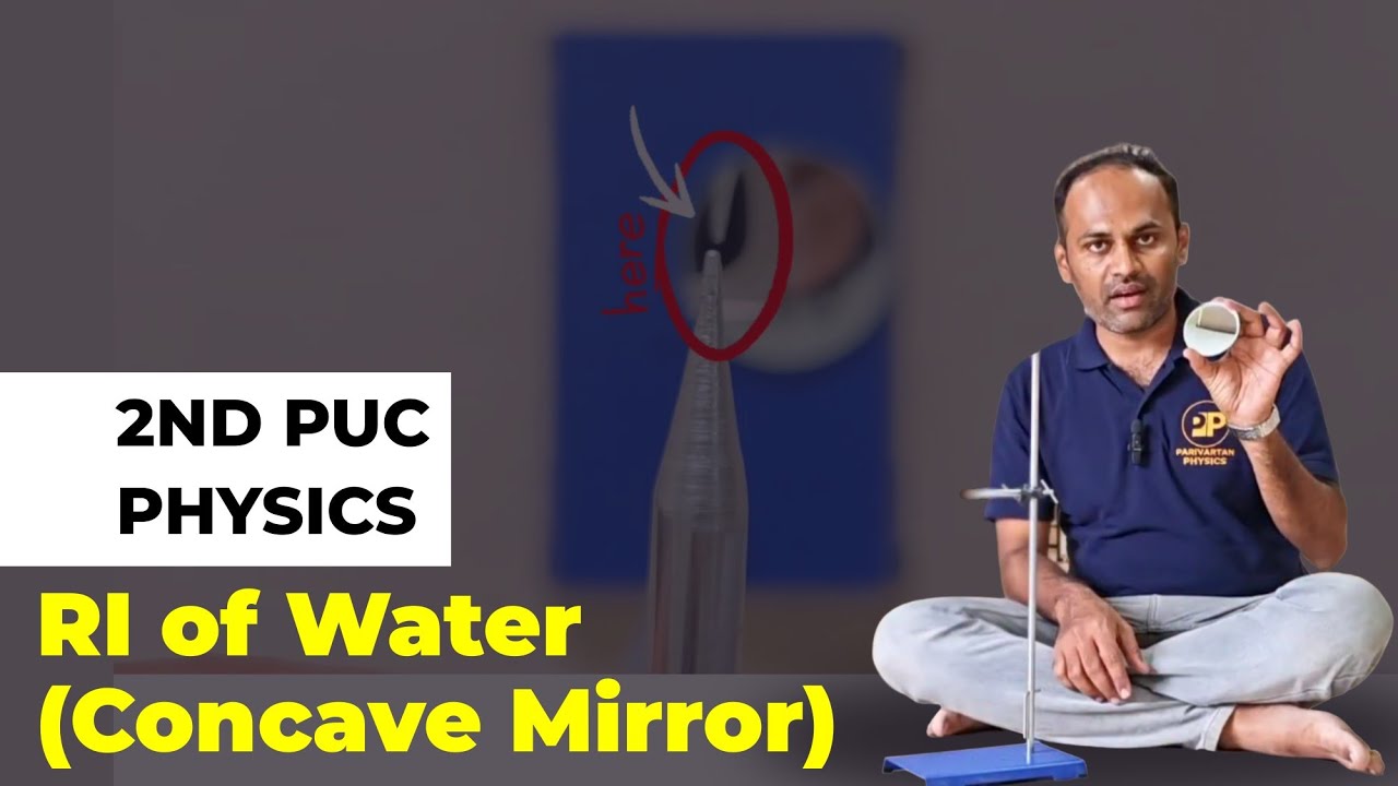 Refractive Index of Water/liquid using Concave Mirror #class12_physics ...