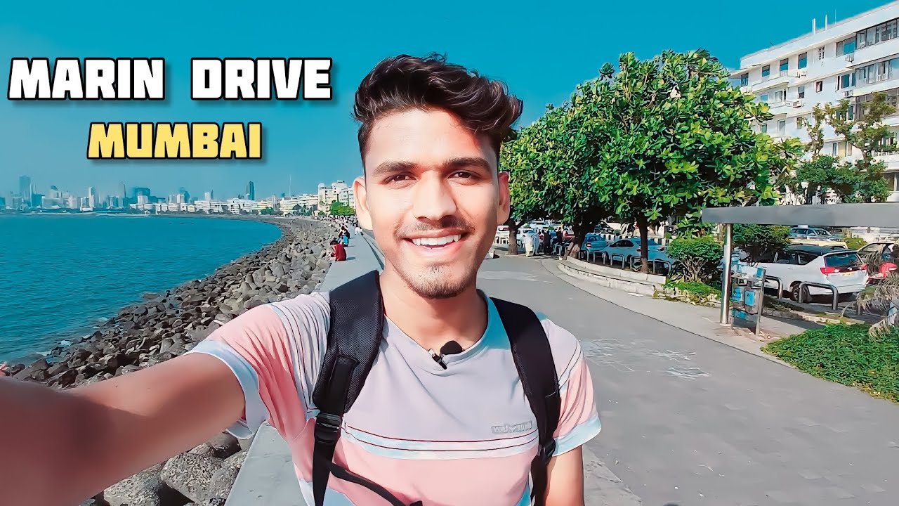 MARIN DRIVE MUMBAI ♥️ #marinedrive #mumbai #Amitsenvlog - YouTube