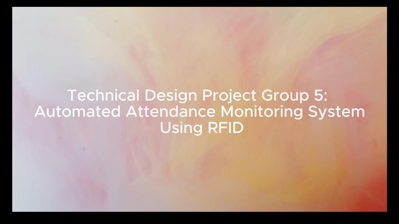 Video Demonstration Group 5 : Automated Attendance Monitoring System ...