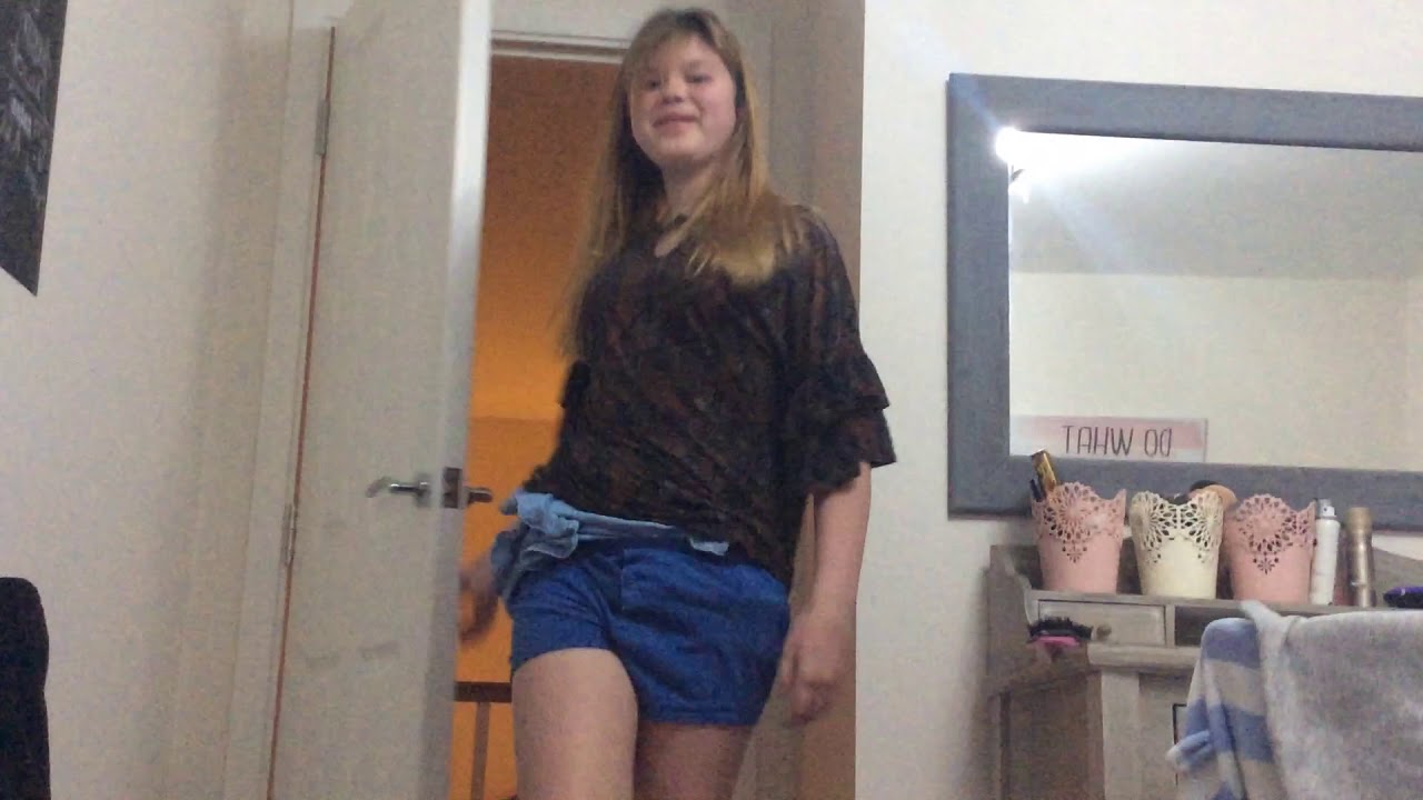Trying moms clothes - YouTube