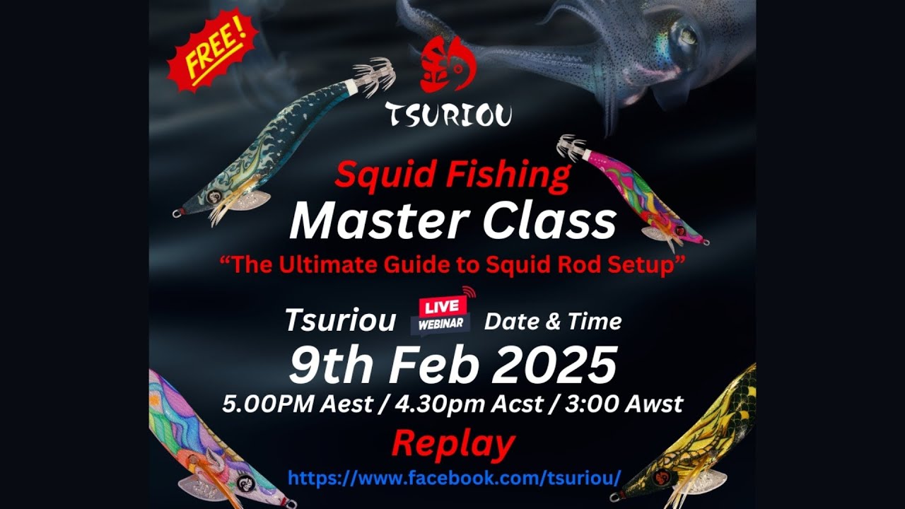 Tsuriou Master Class - The Ultimate Guide to Squid Rod Setup! (Replay ...