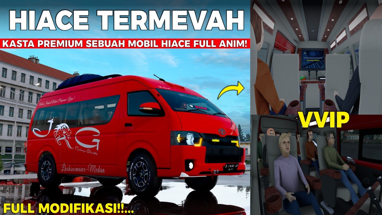 Modifikasi Mobil Hiace Travel Termevvah Yg Pernah Ada 🔥 - ETS2 Mod ...