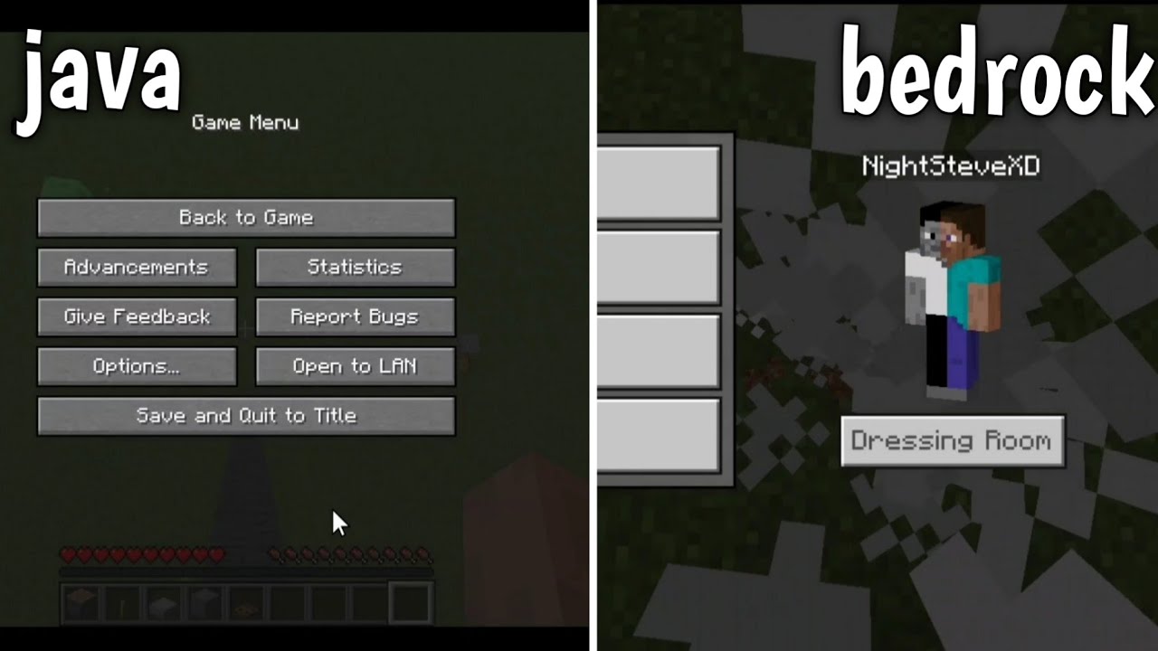 java vs bedrock - YouTube