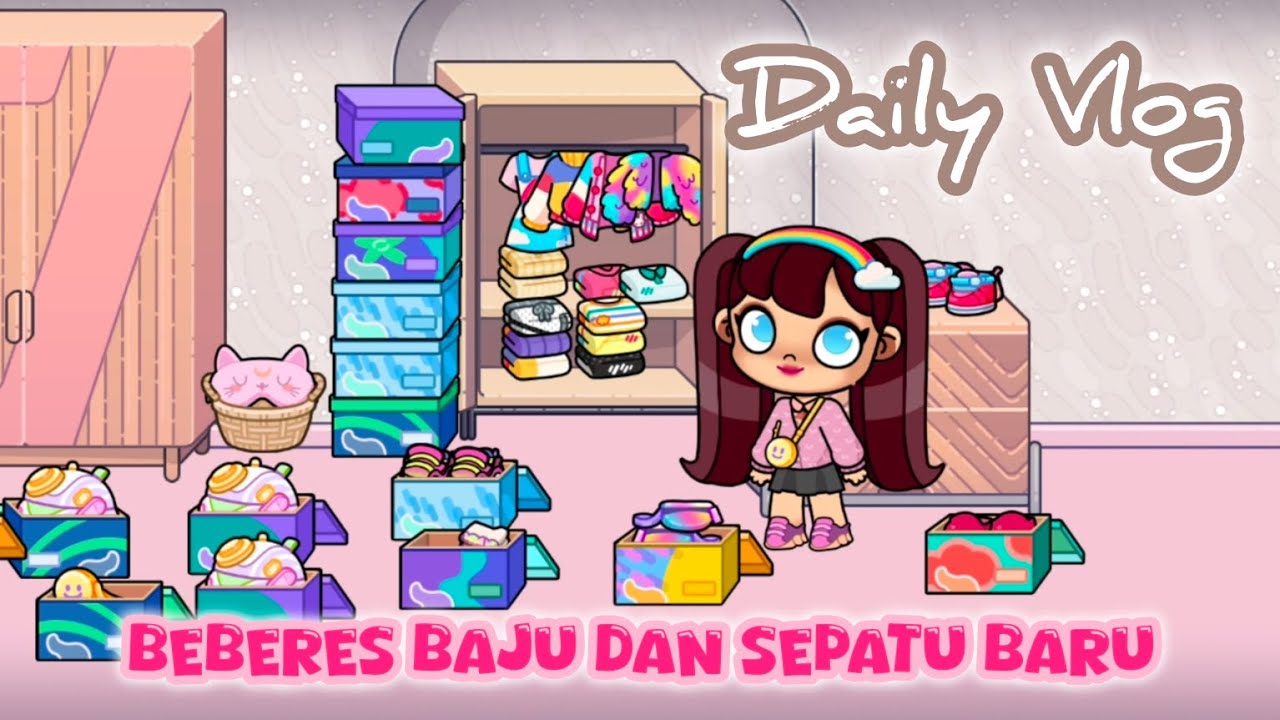 Daily Vlog Beberes Baju Dan Sepatu Baru | Drama Avatar World - YouTube