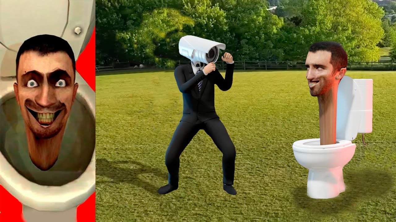 5 SKIBIDI TOILET VS CAMERA MAN Captado y Visto en la Vida Real - YouTube