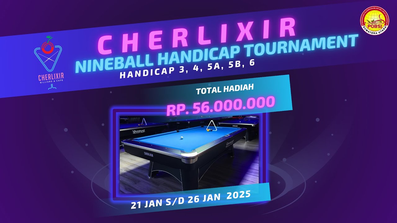 CHERLIXIR NINEBALL HANDICAP TOURNAMENT - YouTube