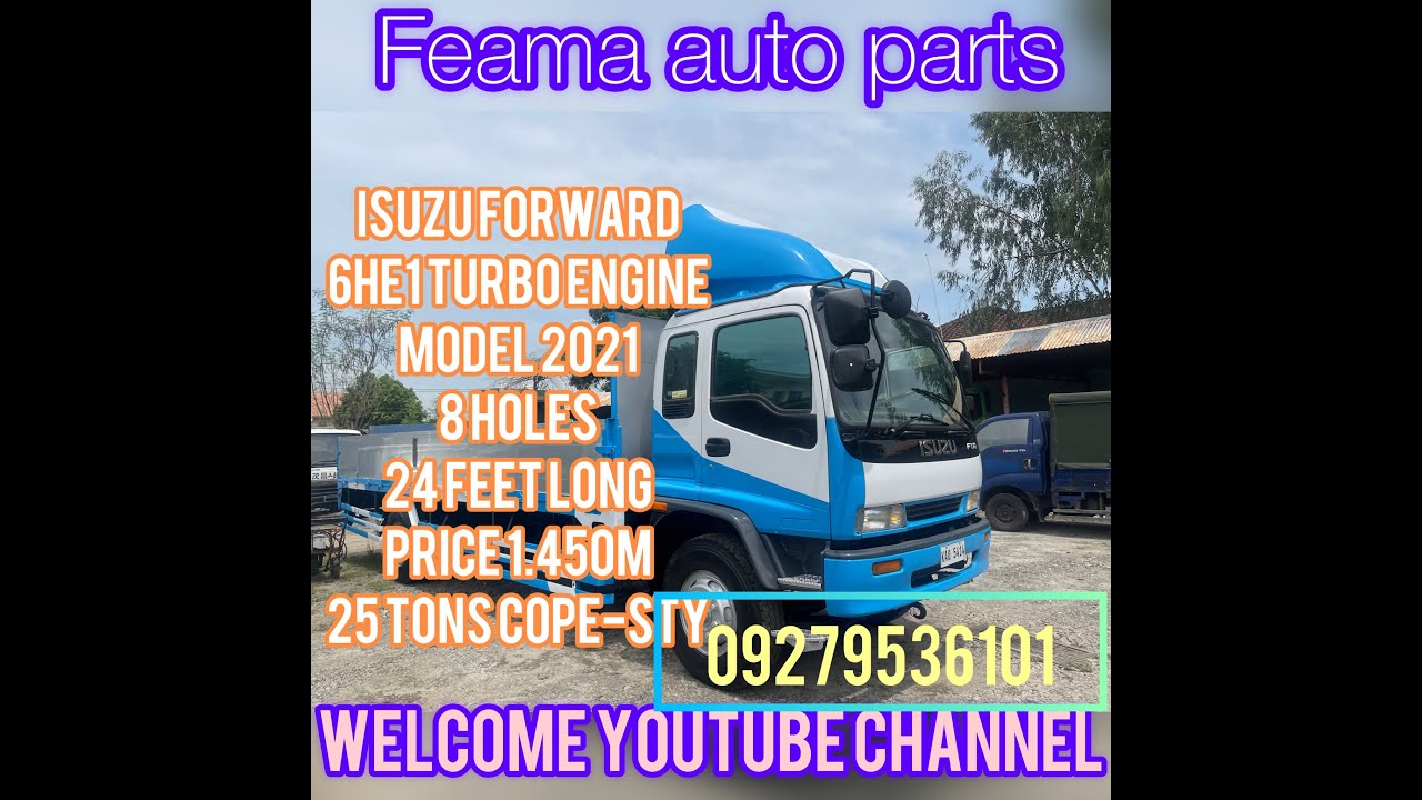 Isuzu forward engine 6he1 manual 8 holes model 2021 24 feet long like ...