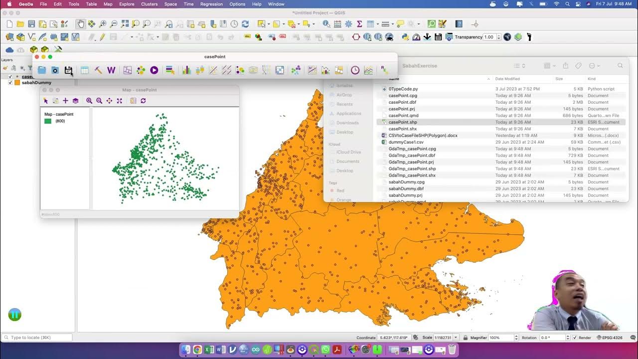 T4/13 How to edit the variable easily using GEODA from QGIS shapefile format (Malay) - YouTube