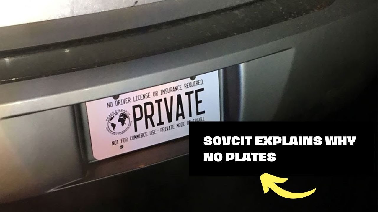 SovCit removes explains why he removed his plates - YouTube