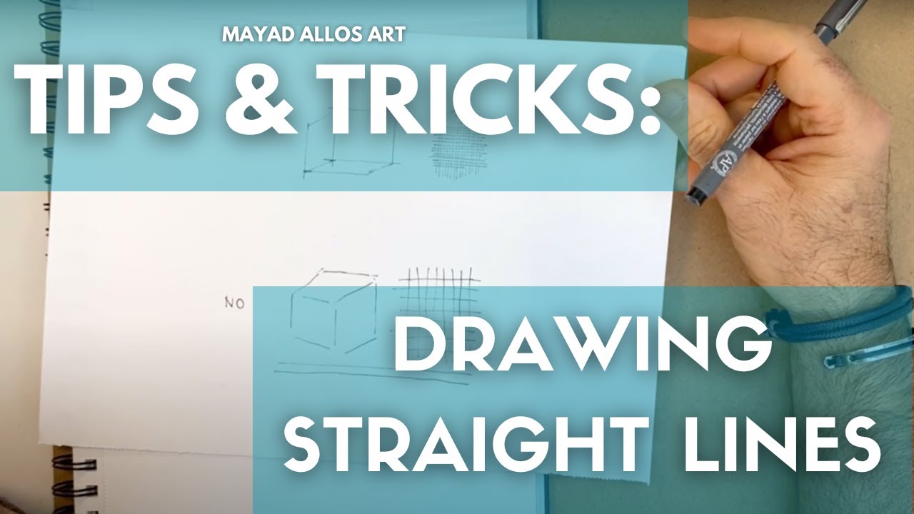 Sketching | Tips & Tricks: Drawing Straight Lines in Freehand - YouTube