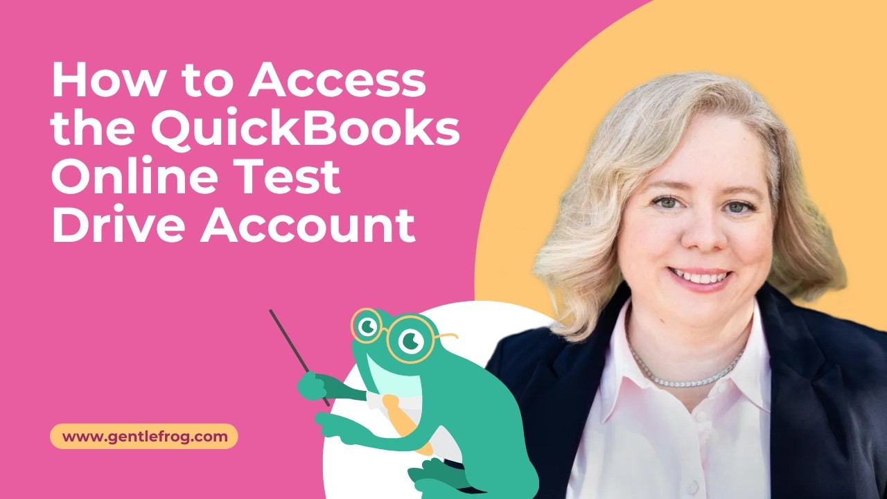 How to Access the QuickBooks Online Test Drive Account - YouTube