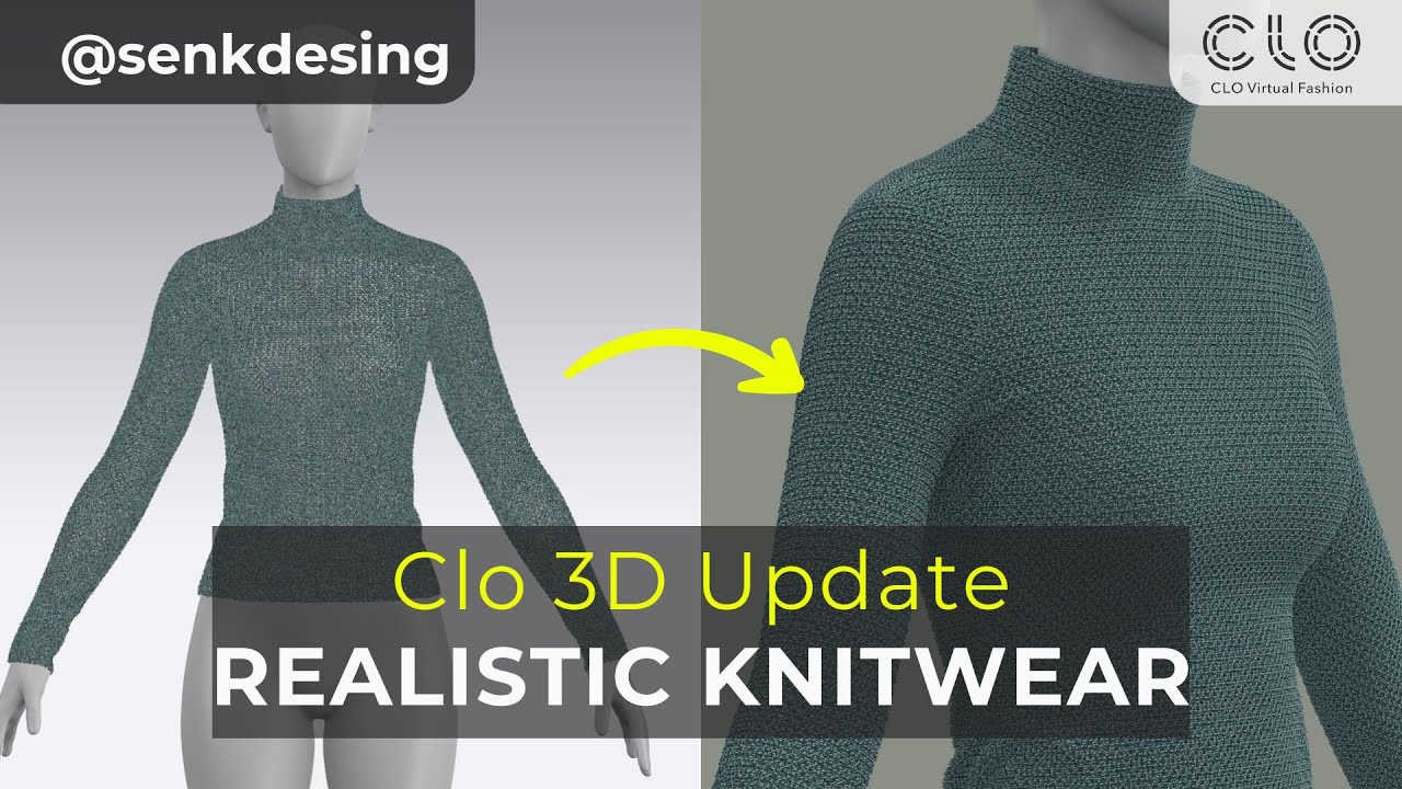 How I do Realistic Knitwear in 90 seconds | Clo 3D - YouTube
