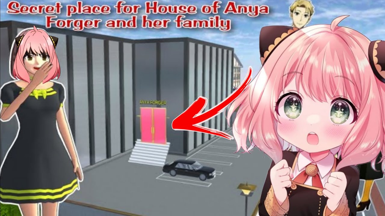 RUMAH SECRET ANYA FORGER SPY X FAMILY?!🤯 ID+! || SAKURASCHOOLSIMULATOR ...