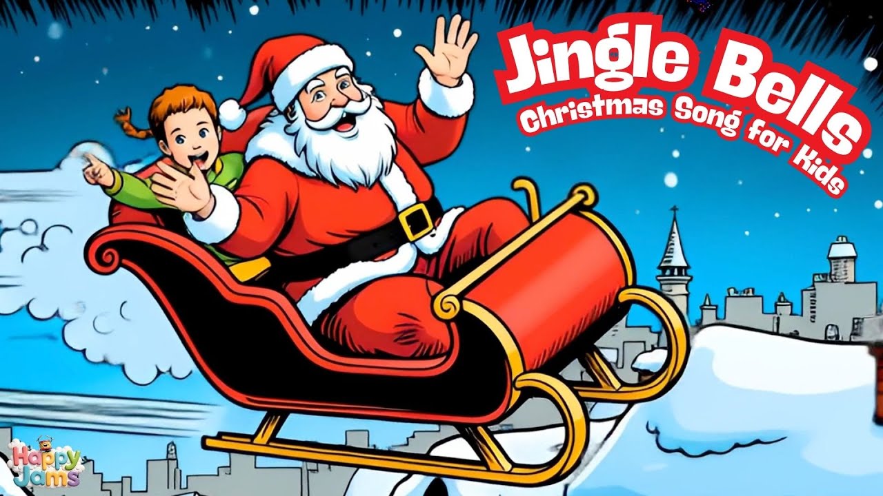 Jingle Bells 🎄🎅 Christmas Song for Kids! | Santa’s Sleigh Ride & Winter ...