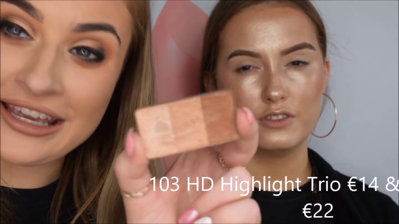 Full Face of Highlighters Challenge - YouTube