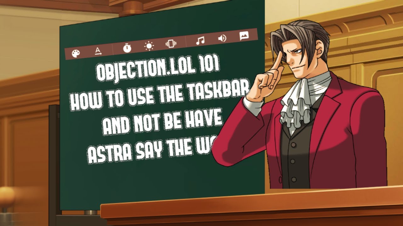 How to Use the Taskbar in Objection.lol (Objection.lol Tutorial) - YouTube