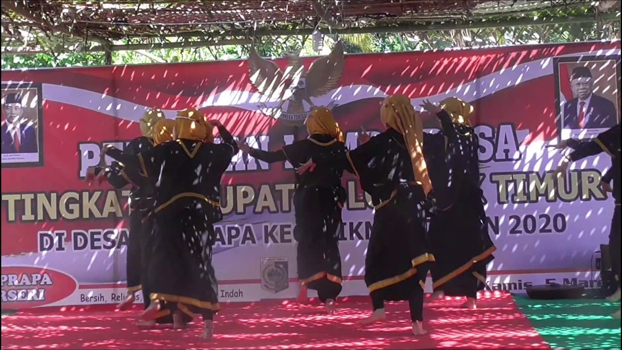 Vidio Tari Angin Alus,Penampilan Dari Cewek-cewek Cantik Desa Aikprapa ...