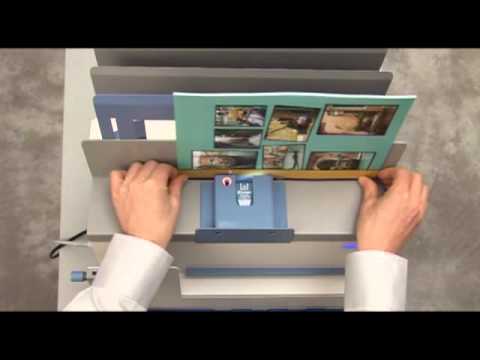 Framställning av binder Tejp-rygg bok med Fastbind BooXTer Duo - YouTube