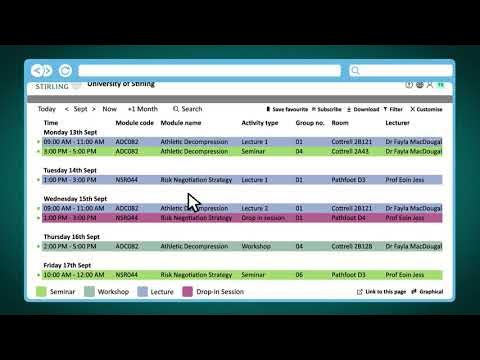 How to access and view your timetable - YouTube
