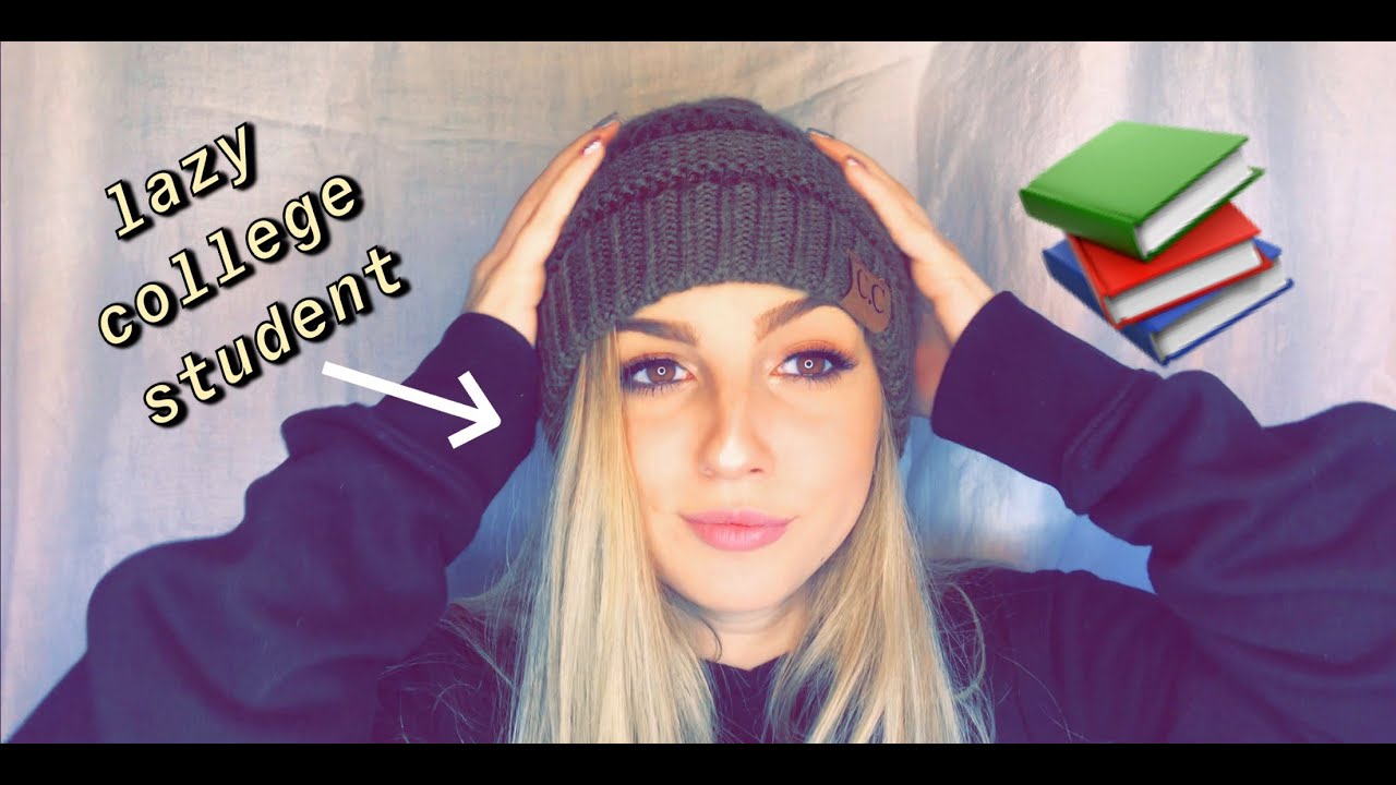 The Lazy College Student Glam Look - YouTube