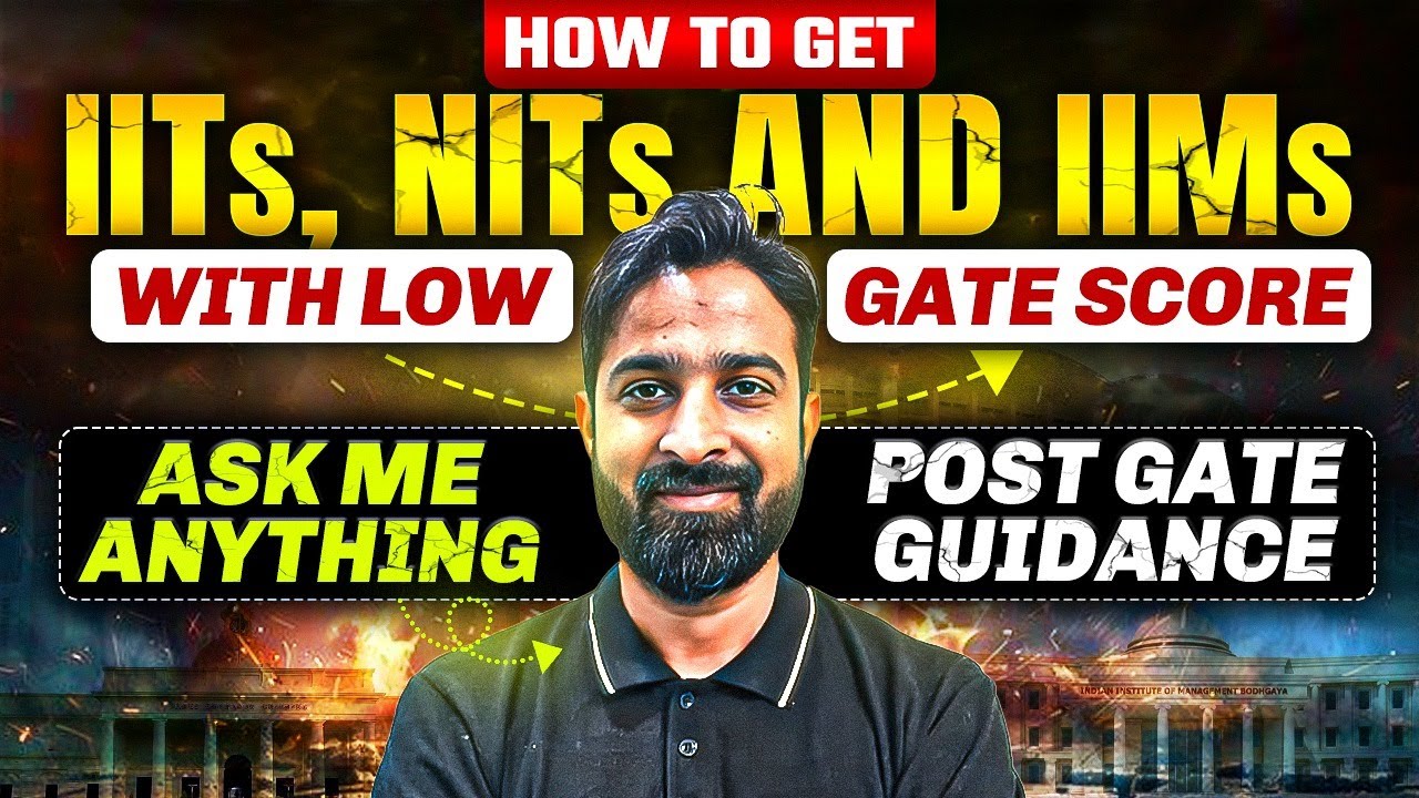How To Get IITs, NITs and IIMs With Low GATE score? | Ask Me Anything ...