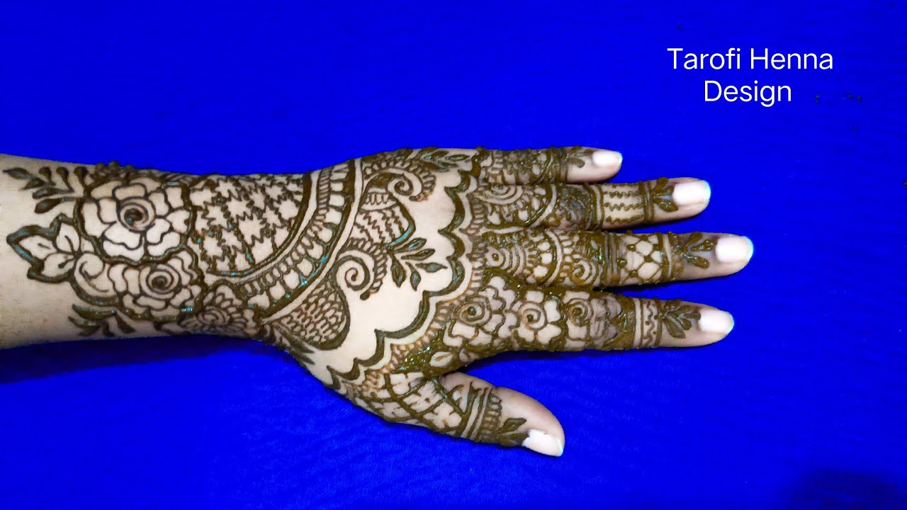 Simple mehedi design 2025/easy mehedi design/Tarofi Henna Design #viral ...