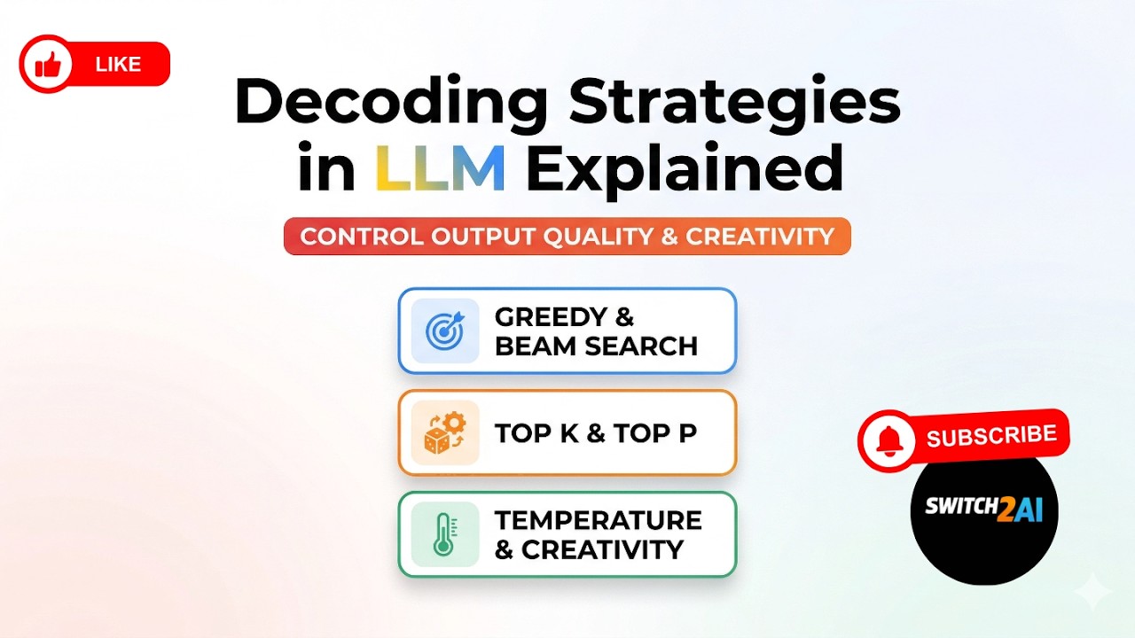 Decoding Strategies in LLM Greedy Beam Search Top K Top P Temperature ...