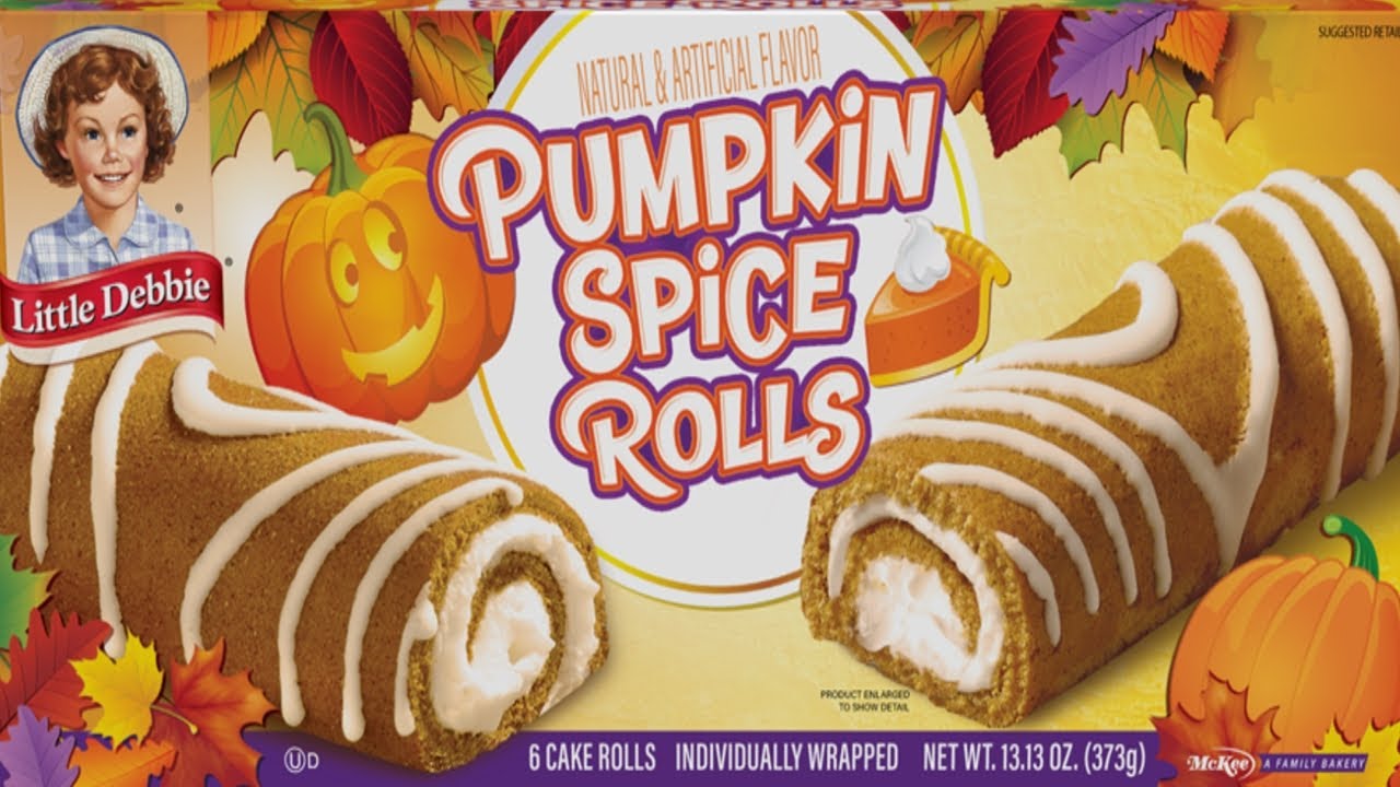 Little Debbie Pumpkin Spice Cake Rolls REVIEW - YouTube