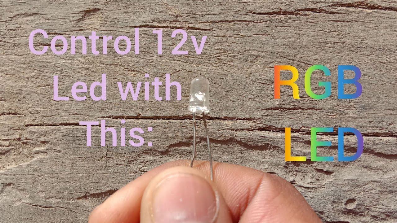 How to make 12v Led flasher using 3v RGB Led at home - YouTube
