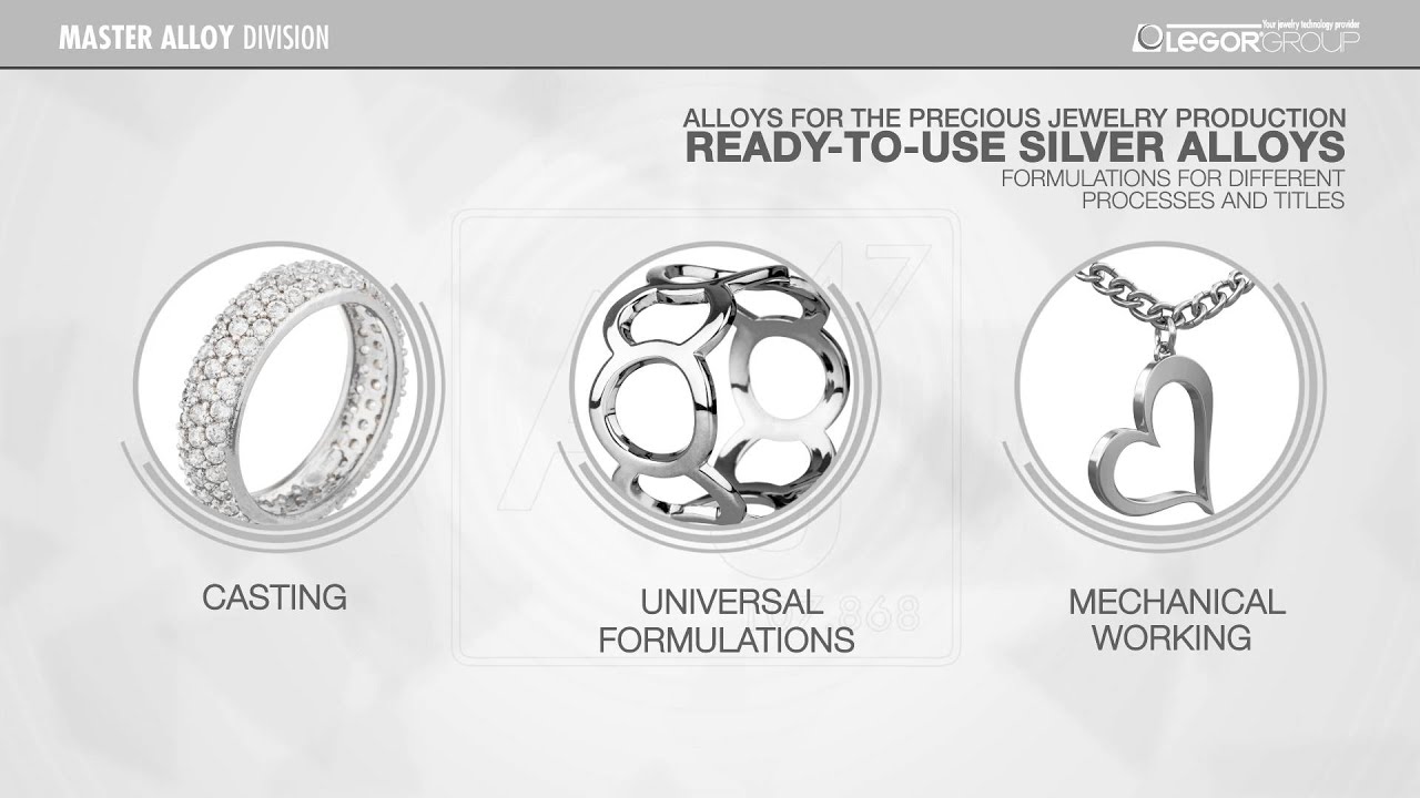 3 - Alloys for the Precious Jewelry production - YouTube
