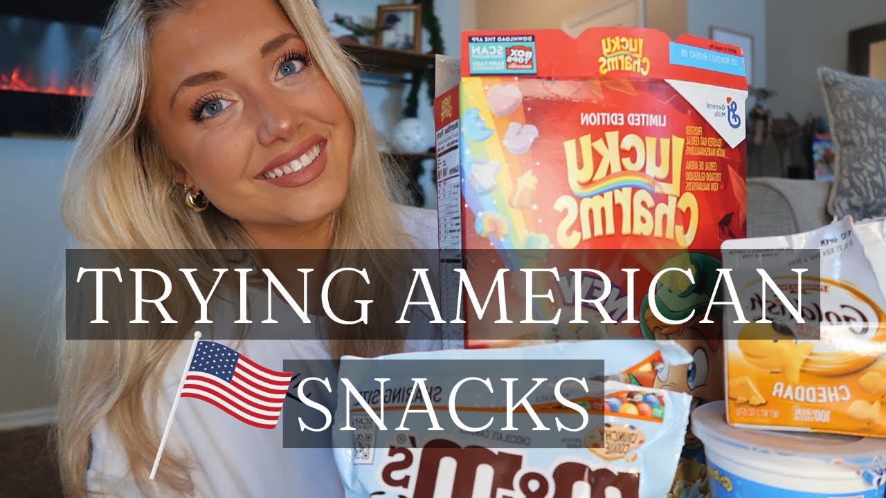 TRYING AMERICAN FOODS WHILE IM IN THE STATES - YouTube