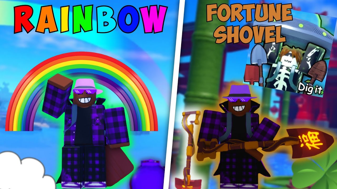 New RAINBOW Event And FORTUNE Shovel In DIG IT Roblox - YouTube