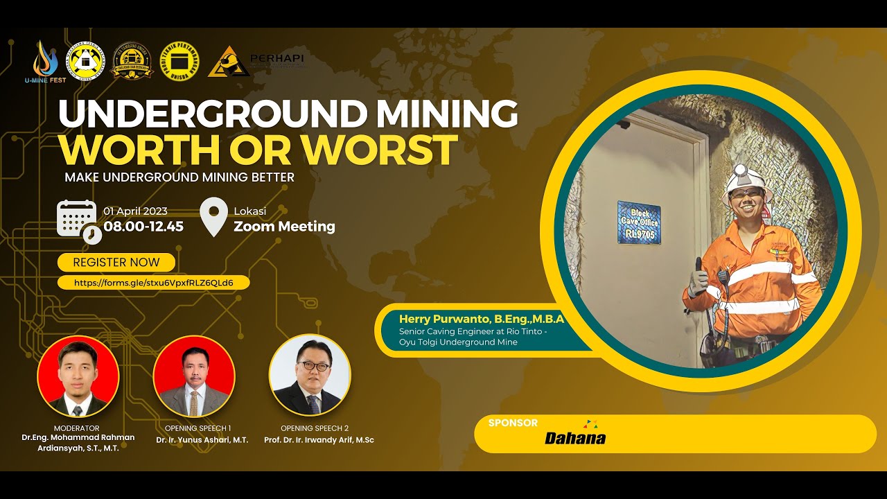 SEMINAR NASIONAL UNDERGROUND MINING WORTH OR WORST - YouTube