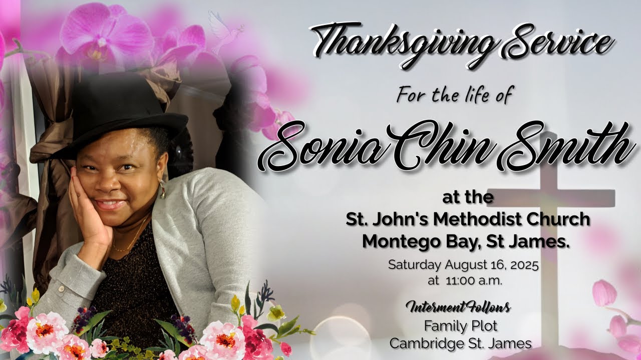 Thanksgiving service celebrating the life of Sonia Chin Smith - YouTube