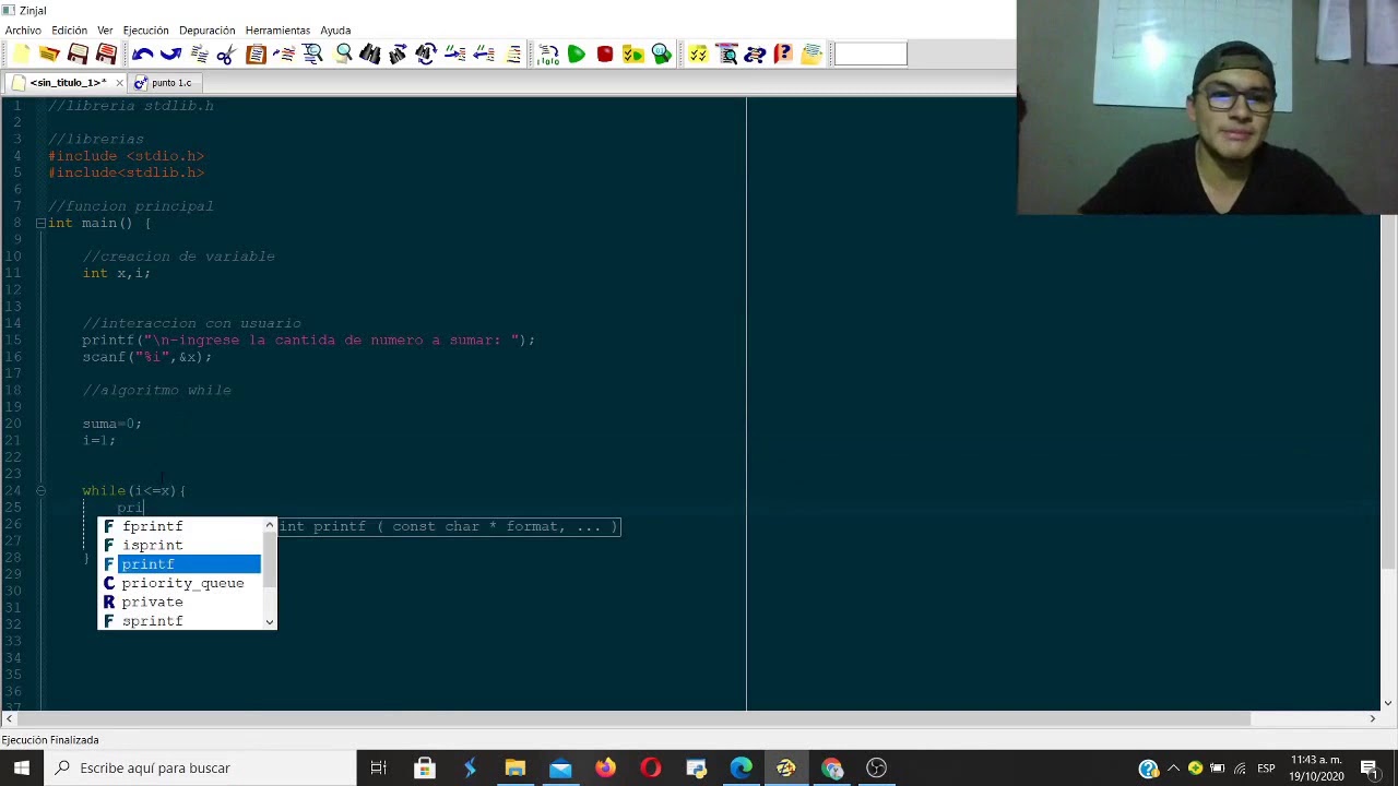 31.Curso de programación en lenguaje en C// utilizando la librería stdlib.h en while. - YouTube