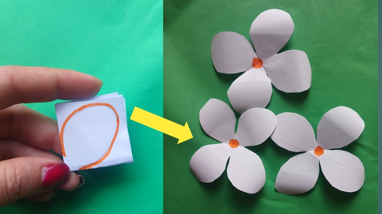 Easy paper Flower | paper Flower Making Idea | Diy Flower craft - YouTube