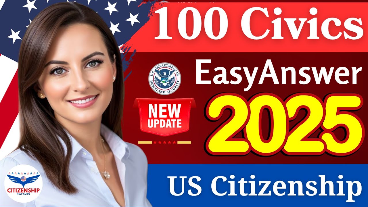 U.S. Citizenship 2025 Random 100 USCIS Official Civics Test Questions ...