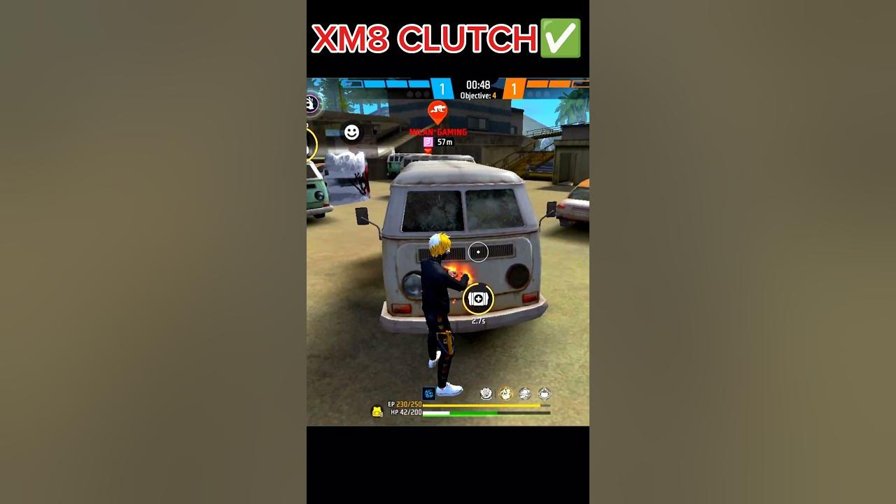 1VS 4 SITUATION OF XM8 GUN🌚 WAIT FOR END🏆🚫#shorts#gaming #clutch #headshot #viral #newvideo ...