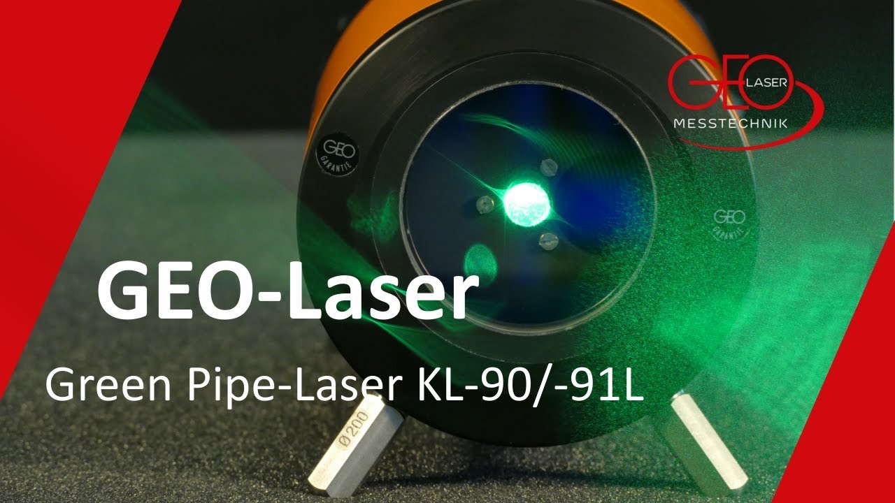 GEO Laser KL-90L EN - green pipe laser - YouTube
