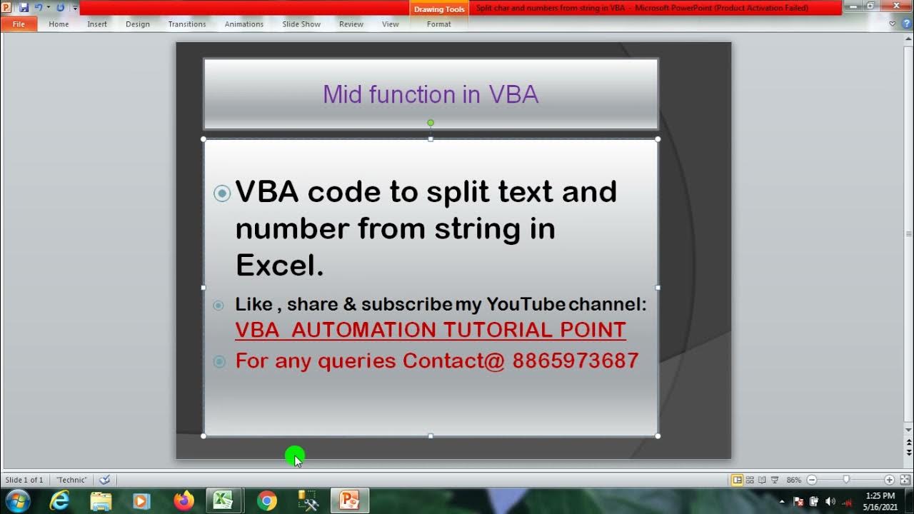 VBA code to split text and number from the string in Excel (Mid ...