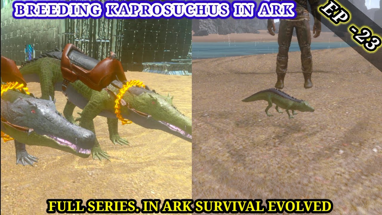 BREEDING AND IMPRINTING 100% KAPROSUCHUS BABY IN ARK (EP- 23) FULL SERIES #arksurvivalevolved ...