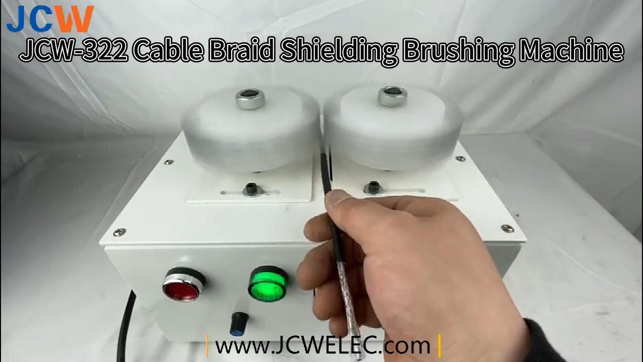 JCW-322 Shield Cable Brushing Machine / How to process shield wire ...