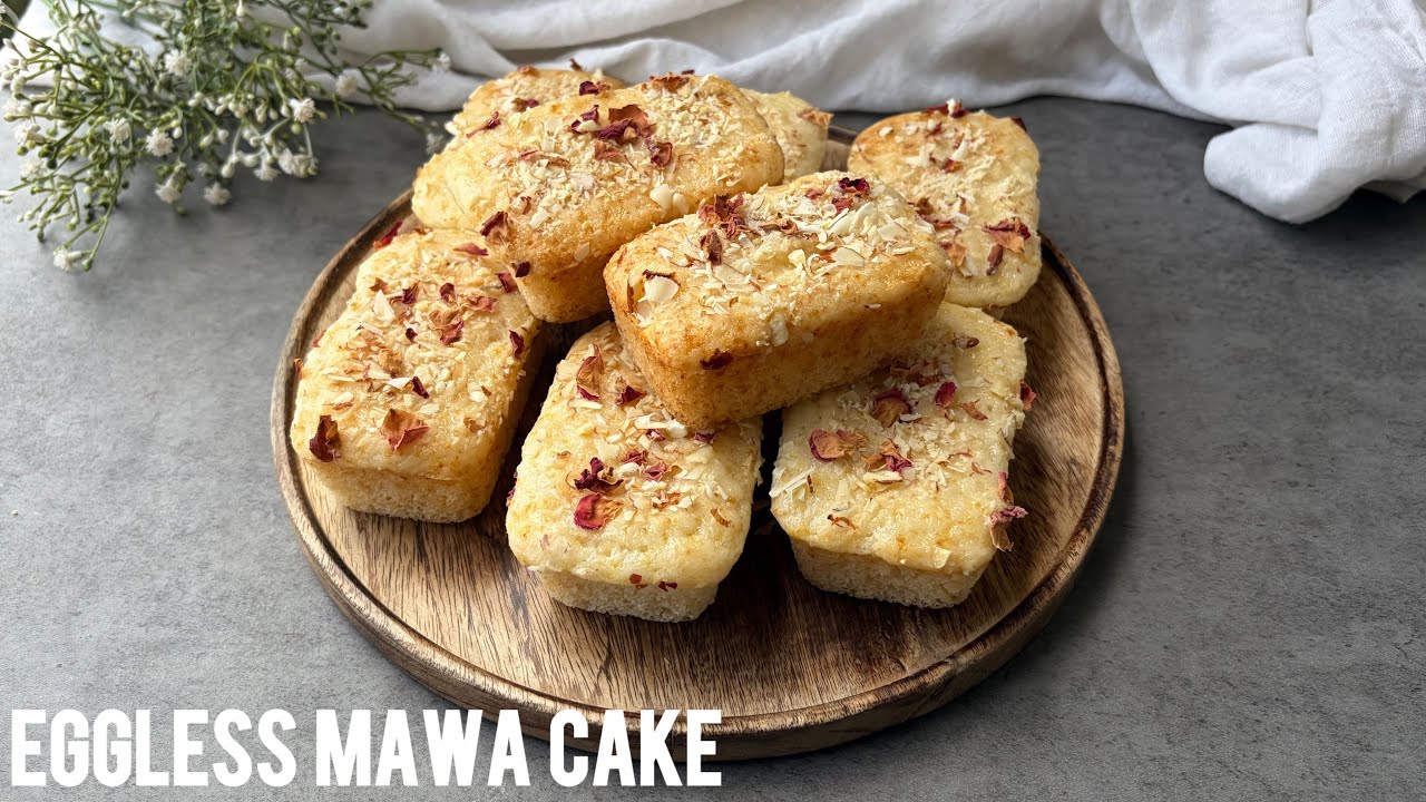 EGGLESS MAWA CAKE | Mawa Tea Cake | Khoya Tea Cake | Eggless Tea Cake ...
