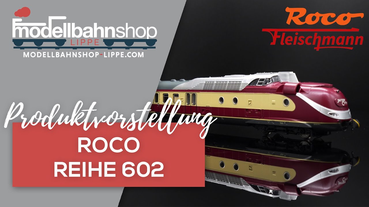 Roco | Gasturbinentriebzug | VT 11.5 | Reihe 602 | DB | Epoche IV | Spur H0 | Spur N - YouTube