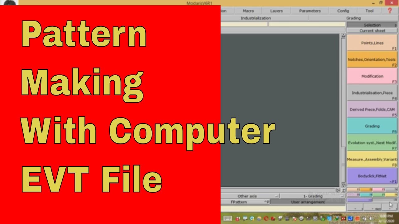 Evt file Explain and File Import lectra modaris Cad Pattern Making ...